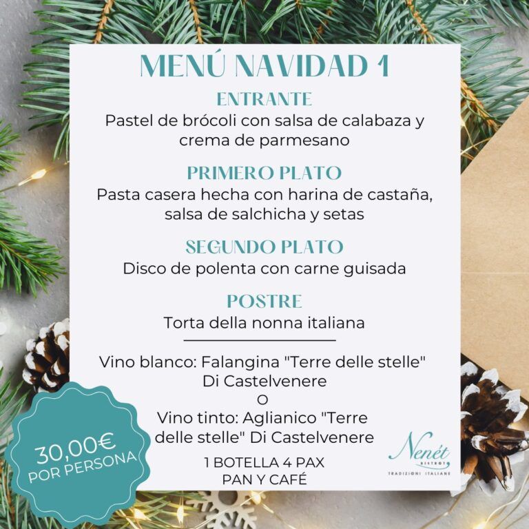 Menú Navidad Santander 2022 Nenet Bistrot Comiendo Con Monty